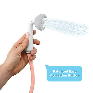 Yookidoo Baby Bath Shower Head - Elephant Bath Toy and Trunk Spout Rinser - for Newborn Babies in Tub Or Sink (Pink)