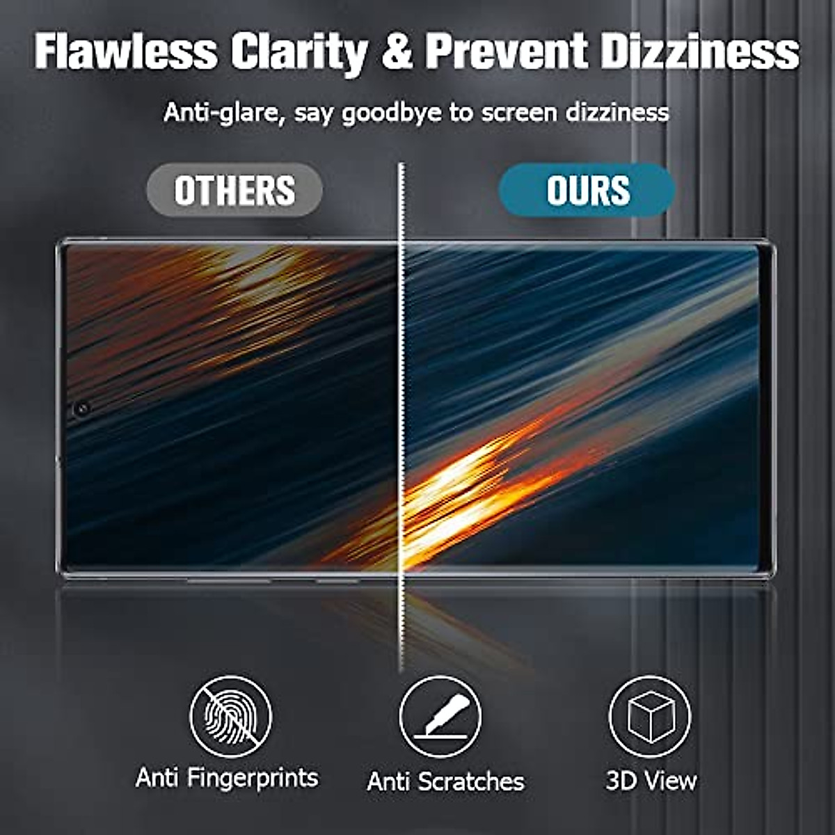 [2+2 Pack]Galaxy Note 10 Plus Screen Protector+Camera Lens Film,9H Tempered Glass,Ultrasonic Fingerprint Compatible, HD Clear,3D Curved Glass Screen Protector For Samsung Galaxy Note 10 Plus (6.8")