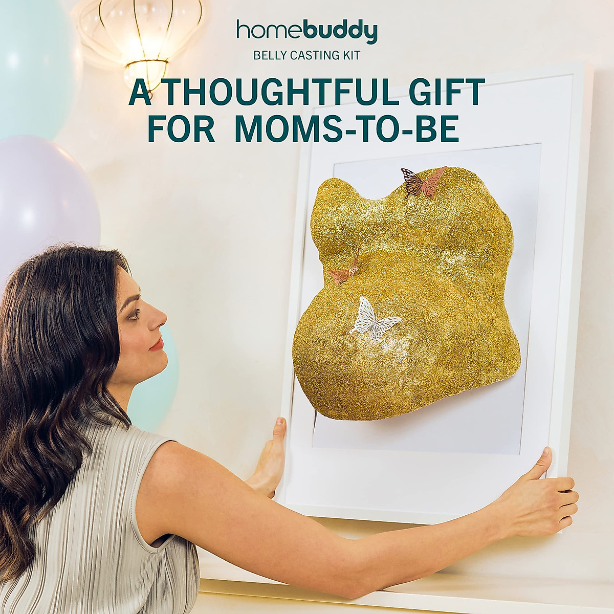 HomeBuddy Belly Casting Kit Pregnancy - All in One - DIY Pregnancy Belly Casting Kit for Expecting Moms