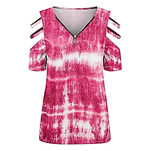 Women Tops Top Products Pink Striped Long Sleeve Shirt White Tee Womens Products and Shipped by Blue Top Women Light Shirts for Women Cotton Shorts Womens Shirt Rainbow T Shirt Women