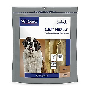 Virbac CET HEXtra Premium Oral Hygeine for Dogs, over 50lbs.