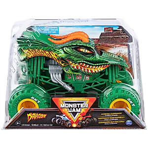 Monster Jam, Official Dragon Monster Truck, Collector Die-Cast Vehicle, 1:24 Scale, Kids Toys for Boys Ages 3 and up