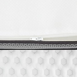 OWLLIGHT Mattress Topper Queen, 3 Inch Egg Crate Queen Memory Foam Mattress Topper, CertiPUR-US Certified Dual Layer Gel Infused, Removable & Washable Soft Cover, Relieve Pressure Points