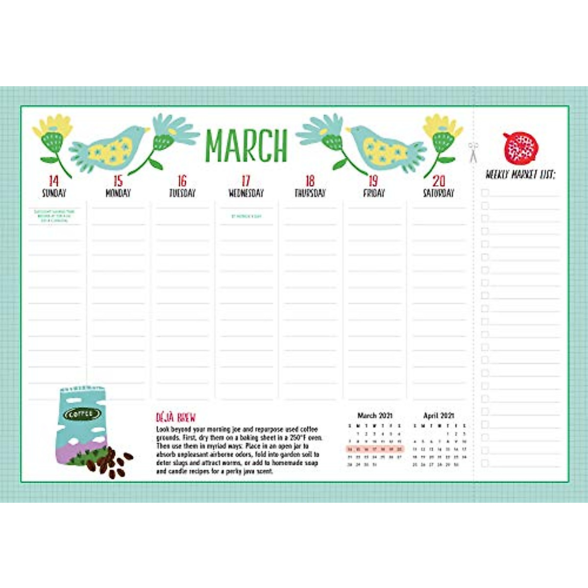 The Kitchen Companion Page-A-Week Calendar 2021