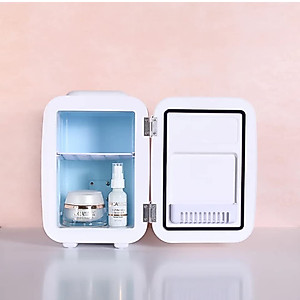 Mica Beauty Mini Skincare Refrigerator Thermo-Electric Cooler & Warmer - Bedroom, Dorm, Office, Small Refrigerator, Cooler for Desktop and Travel