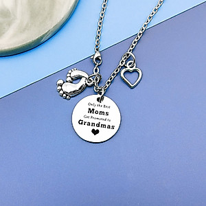 Promoted To Grandma Gifts Grandmother Necklace Pregnancy Announcements Gifts from Daughter New Grandmother Gift Necklace for Her First Time Grandma Gifts Appreciation Gift for Mom Christmas Gift