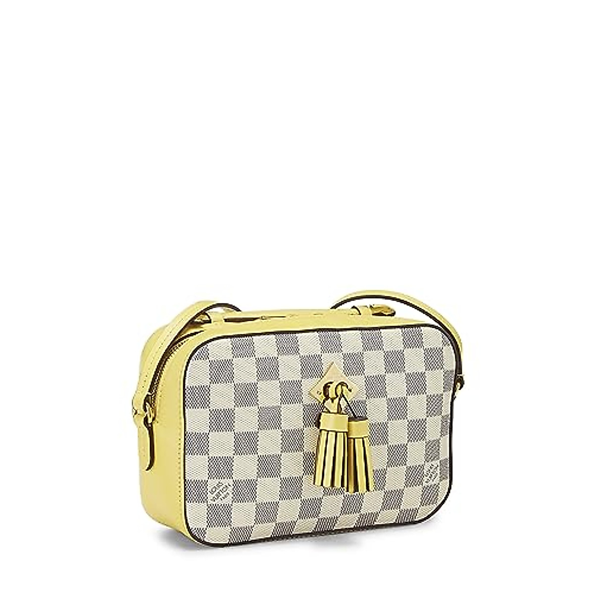 Louis Vuitton, Pre-Loved Yellow Damier Azur Saintonge, Yellow
