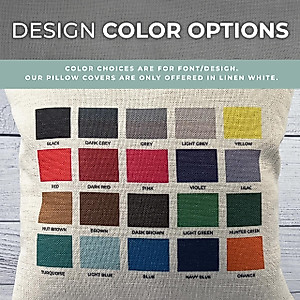 Mr & Mrs Last Name Established Date Lumbar Throw Pillow - Monogrammed Throw Pillow Cover