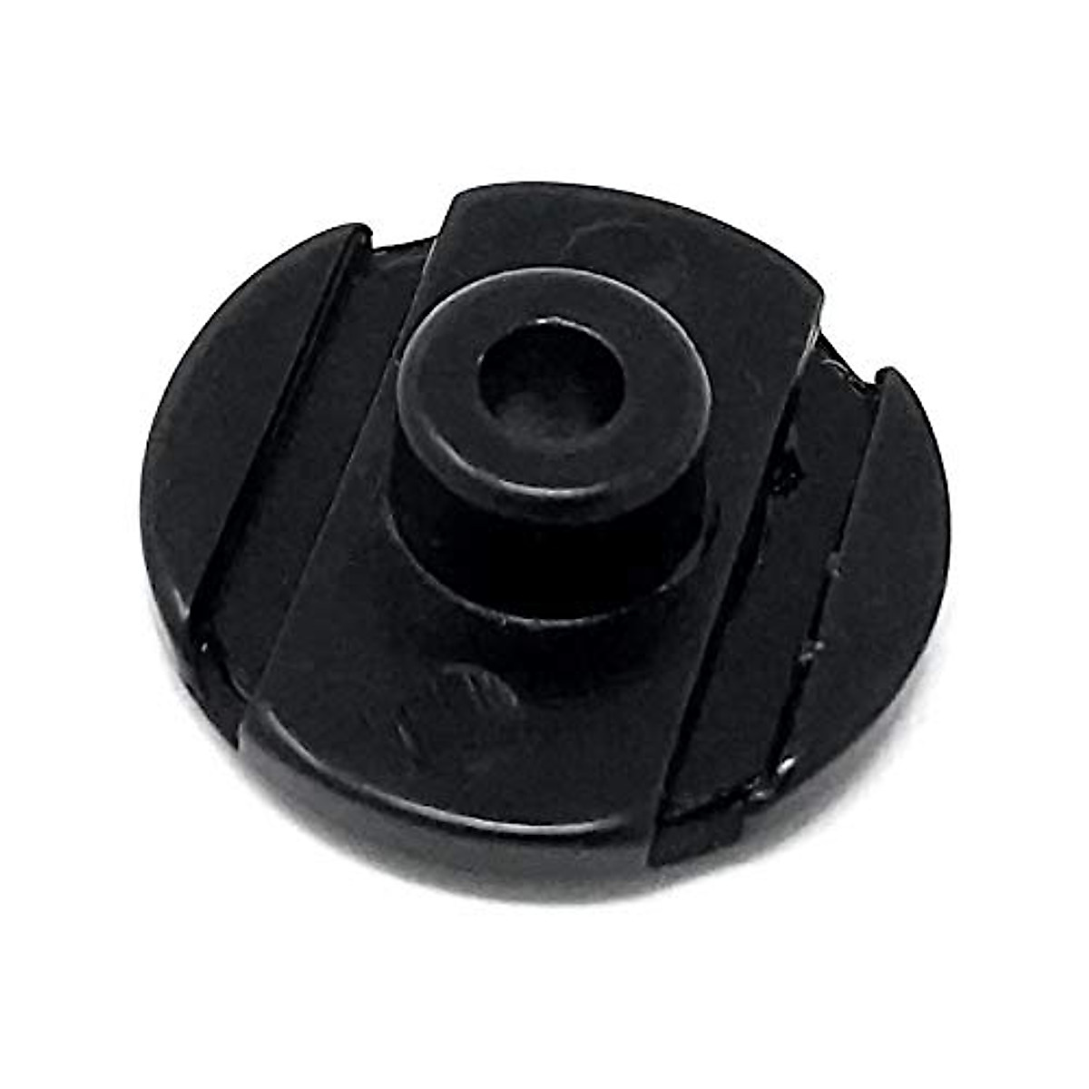 Vintage Forge Black Round Slotted String Retainer Guide Tree for Fender Precision Jazz Style Bass Guitars and Others with Screw BSR50-BLK