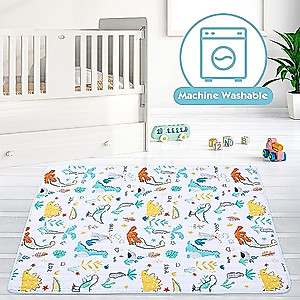 MEM Playpen Mat 71" X 59" Baby Play Mat, One-Piece Baby Crawling Mat, Non Slip Washable Play Mats for Floor, Cushioned Baby Playmat Floor Mat for Infants, Babies, Toddlers
