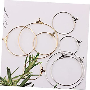 40 Pcs DIY Jewelry Making Supplies Ear Clips Accessories DIY Earring Hook Copper Earrings Accessories DIY Ear Jewelry