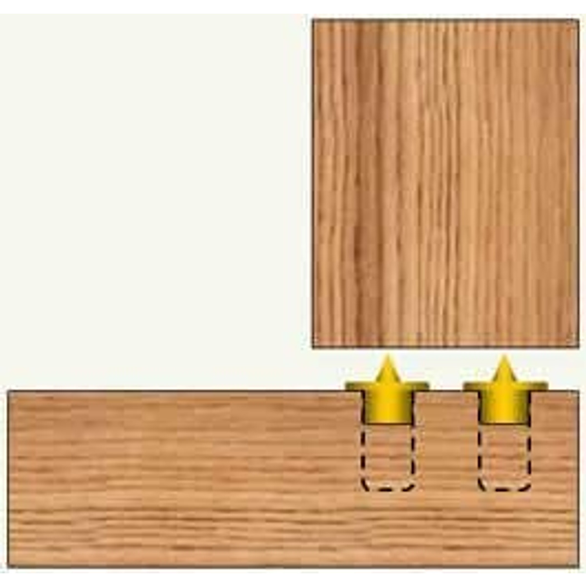 AUTOTOOLHOME Dowel and Tenon Center Transfer Plugs Point 1/4", 5/16", 3/8" and 1/2" Set of 8