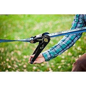 ZenMonkey Slackline Kit with Tree Protectors, Cloth Carry Bag and Instructions, 60 Foot - Easy Setup for the Family, Kids and Adults