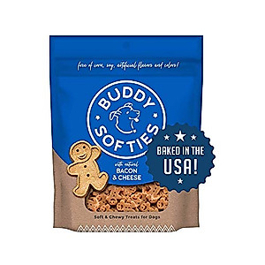 Buddy Biscuits Soft & Chewy Dog Treats with Bacon & Cheese - 6 oz. (4 Pack) (17200)