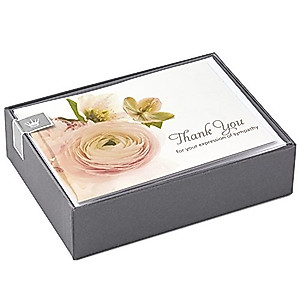 Hallmark Thank You for Your Sympathy Cards, Soft Bouquet (20 Note Cards with Envelopes), (5STZ5034)