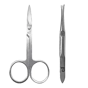 e.l.f. On Point Brow Kit, Duo Of Pro-quality Eyebrow Scissors & Tweezers For Shaping Eyebrows, Great For Precise Shaping, Vegan & Cruelty-Free