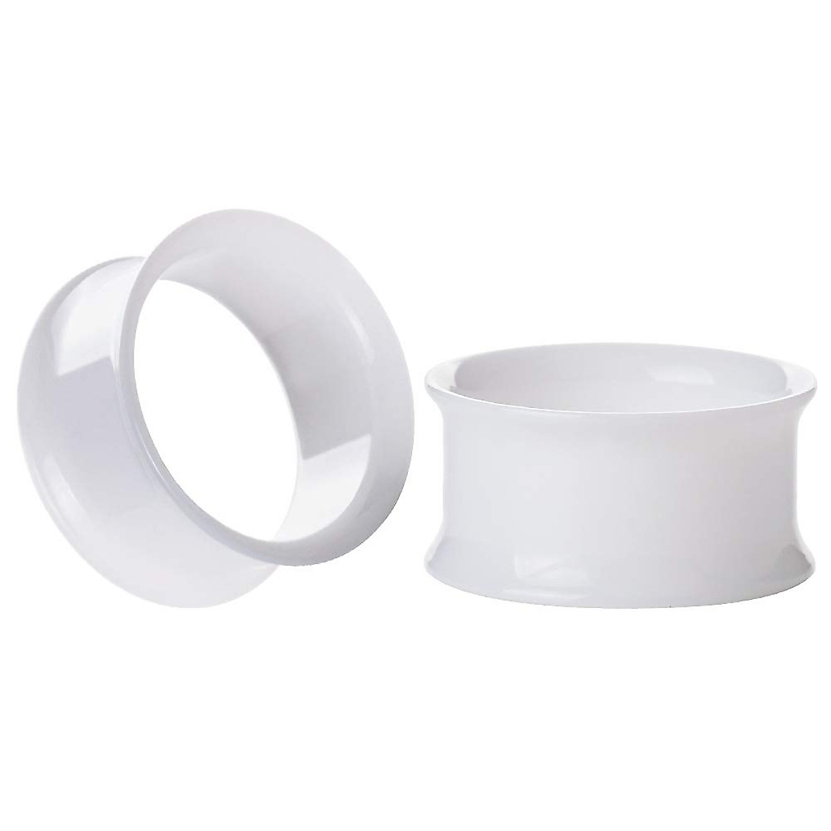 TBOSEN 6 Pairs Acrylic Ear Gauges Corlorful Ear Plugs Stretching Kit Double Flared Tunnels Sanddle Expander Set 2g - 1 inch