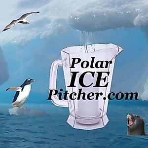 Polar ICE Pitcher with Aluminum Polar ICE Chamber (Crystal Clear/Brushed Aluminum Ice Chamber)