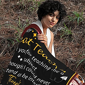 KOPOEELK Teacher Gifts for Women Blanket, Teacher Appreciation Gifts for Birthday Christmas, Funny Teacher Blanket Gifts Soft Cozy Throw Blanket 60x50 Inches