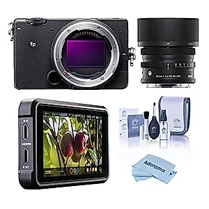 Sigma fp Mirrorless Digital Camera with 45mm f/2.8 DG DN Contemporary Lens, Bundle with Atomos Ninja V 5" Touchscreen Recording Monitor