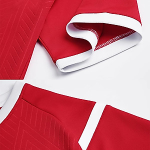 Football Jersey No.7, Soccer Jersey, Sports Fans Outdoor T-Shirt Boys Kids Youth Jersey Shirt Socks Soccer Shirt Gift Kit Set (Large, Size=7 XS(h100-110 w 18-22))