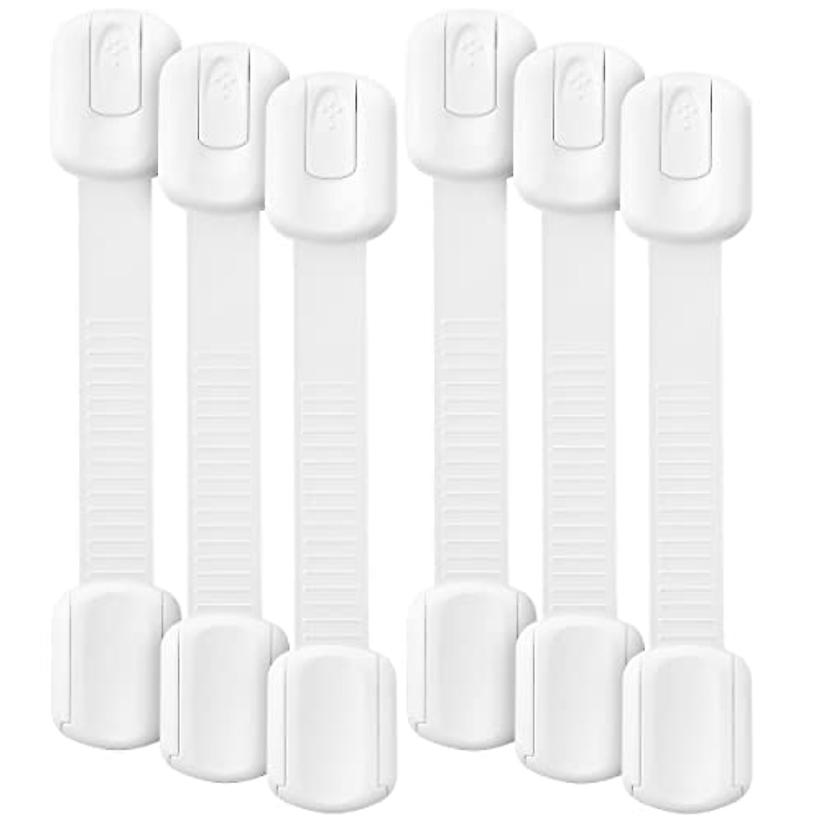 Bates- Child Safety Strap Locks, 6 Pack, Child Proof Cabinet Latches, Child Safety Cabinet Locks, Drawer Locks Baby Proofing, Baby Cabinet Safety Latches, Baby Proof Cabinet Locks