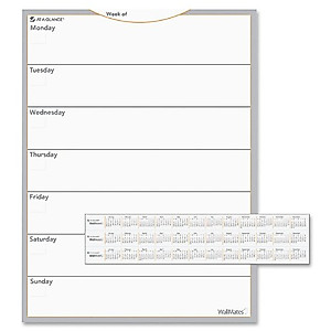 AT-A-GLANCE WallMates Dry-Erase Weekly Planning Surface, 24" x 18", Large, Undated, Self-Adhesive (AW503028)