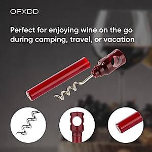 Basic Travel Wine Opener Pocket Size - Plastic Portable Corkscrew for Wine Glass Bottle - Set of 12