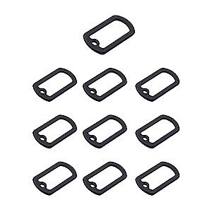 10Pack Military Dog Tag Silencer - Silicone Rubber ID Tag Protector - Noiseless and Scratch-Free - Ideal for Pet Collars - Personalized Men's Dog Tags