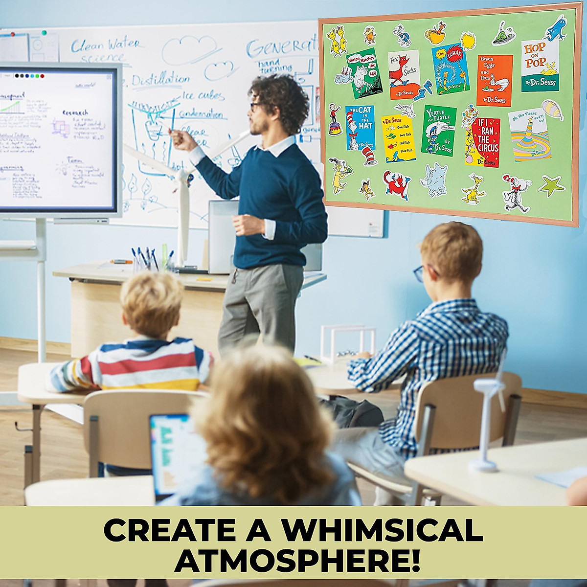 Dr. Seuss Favorite Books Mini Bulletin Board Set - 33 Pieces - Classroom Decor