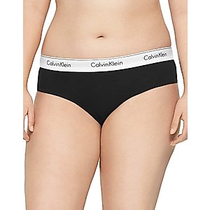 Calvin Klein Women's Modern Cotton Stretch Bikini Panty, Black, Small