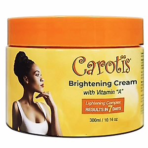 CAROTÏS, Skin Brightening Cream – 300ml / 10.14fl oz – 7 Day Night Cream for Uneven Skin Tone, with Vitamin A