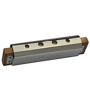 WAAZVXS 25 Hole Bass Harmonica Brass Mouth Organ Instrument Blues Harp Instrumento Chromatic Harmonica Key C Music Instrumet