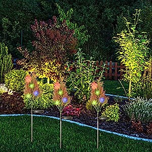 1pc Christmas Tree lamp Solar Ground Lights Solar Lights Solar Sidewalk Lights Solar Stake Light Lawn lamp Garden Stake Light Solar Pathway Lights Plastic Earth Tones Plate