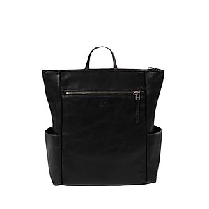 Freshly Picked Mini Minimal Diaper Bag Backpack, Onyx Black