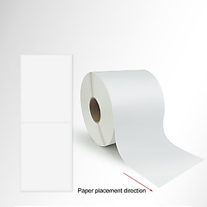 Thermal Print Paper Roll 500Pcs, Waterproof & Scratch Resistant, Easy Install for D100 Machine, Self Adhesive Shipping Labels Sticker