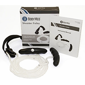 BodyMed Shoulder Pulley – at-Home Rehab System – Over-The-Door Physical Therapy Equipment – Recommended for Shoulder Exercises, Stretching, & Recovery After Surgery
