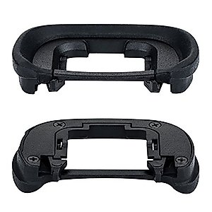 JJC Camera Eyecup Eyepiece Viewfinder for Sony A7 III A7 II A7 A7R IV A7R III A7S II A7S A99 II A9 A58 Camera, Soft Silicone Eye Cup Replacement of Sony FDA-EP18 (2 Pack)