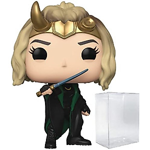 POP Marvel: Loki - Sylvie Funko Pop! Vinyl Figure (Bundled with Compatible Pop Box Protector Case), Multicolored, 3.75 inches