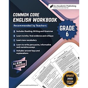 Common Core English Workbook: Grade 6 English