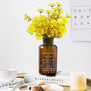 CSBYW Artificial Flowers 10 Bundles Multicolor Artificial Daisy Flowers UV Resistant Outdoor Fake Wildflowers with Stems Faux Greenery Shrubs Plants Arrangements for Home Garden Vase Decor