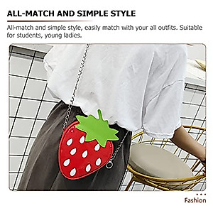 SOIMISS Crossbody Bag Womens Zipper Wallet Fruit Purse Novelty Strawberry Crossbody Shoulder Bag Handbags Funny Wallet for Women Girl Girl Backpack Purse Crossbody Phone Purse