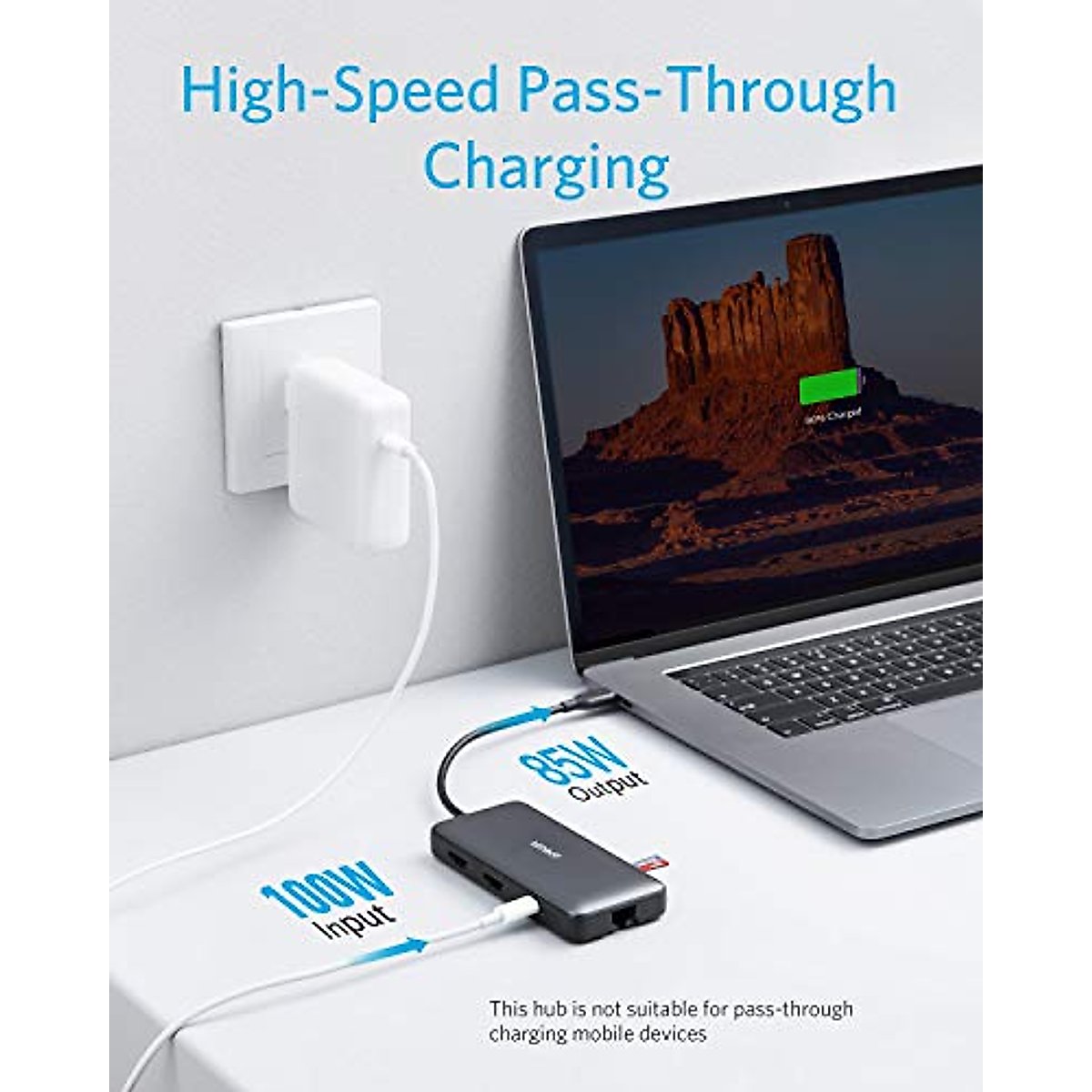 Anker 553 USB-C Hub, 8-in-1 USB C Dock, Dual 4K HDMI USB C to USB Adapter, 1 Gbps Ethernet USB Hub, 100W Power Delivery, SD Card Reader for MacBook Pro, XPS and More