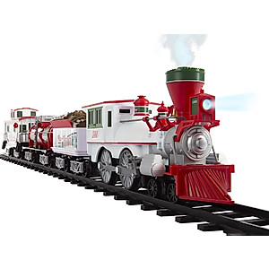 Lionel Battery-Operated Winter Wonderland Express Toy Train Set with Locomotive, Train Cars, Track & Remote with Authentic Train Sounds, Steam & Lights for Kids 4+