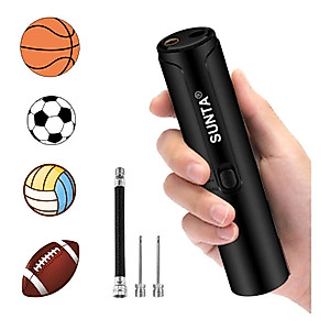 Automatic Electric Ball Pump, Air Pump with Needles for Balls, Basketball, Soccer, Volleyball, Football, Rugby, Inflatables and More