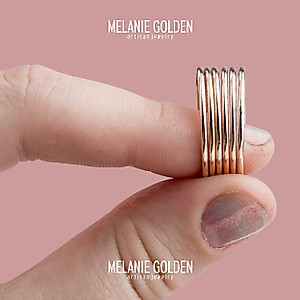 1mm Thin Smooth Stacking Skinny Ring in Sterling Silver, Gold, or Rose Gold | Comfort Fit | Sizes 2-12 (2, 14K Rose Gold Fill)