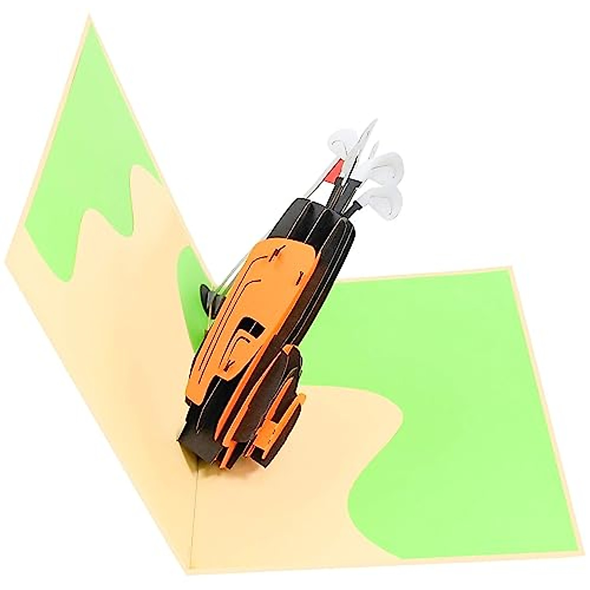 PopLife Golf Clubs 3D Father’s Day Pop Up Card - Happy Anniversary, Hole-in-One Retirement Gift, Valentine's Day card for Him, Birthday - Golfing Gift for Husband, Card for Golfers - for Son, Dad