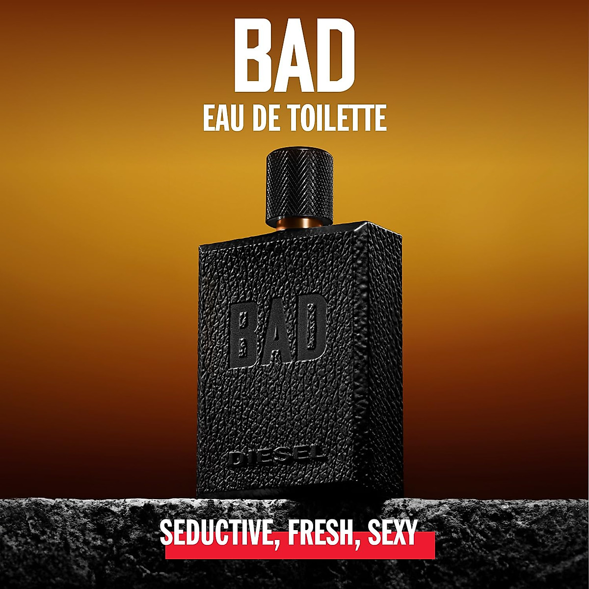 Diesel Bad Eau de Toilette Spray Cologne for Men, 3.4 Fl. Oz.