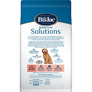 Bil-Jac Sensitive Stomach Dog Food Dry 6 lb Bag - Sensitive Solutions Formula with Whitefish - Small or Large Breed - Super Premium Since 1947