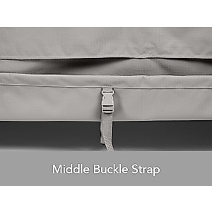 Covermates Outdoor Swing Cover - Heavy-Duty Polyester, Weather Resistant, Drawcord Hem, Seating and Chair Covers, 63W x 26D x 26H, Ripstop Grey